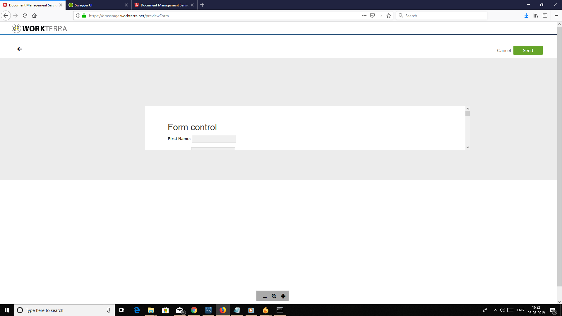 Dms 931 Send Forms Send Form Preview Not Loading Properly If Attached Documents Are Removed